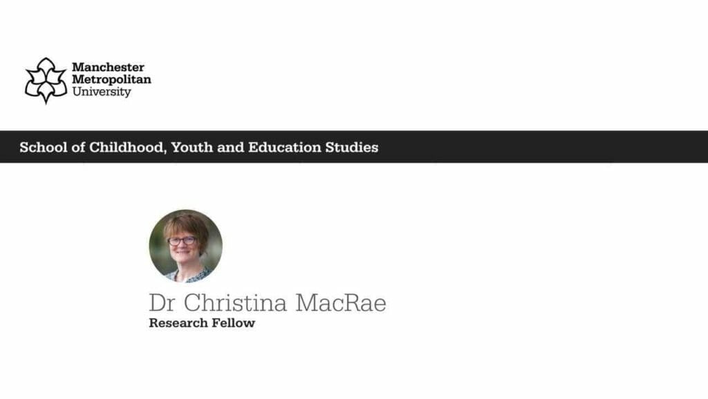 Dr Christina MacRae on Investigating sensory-motor learning in two-year ...