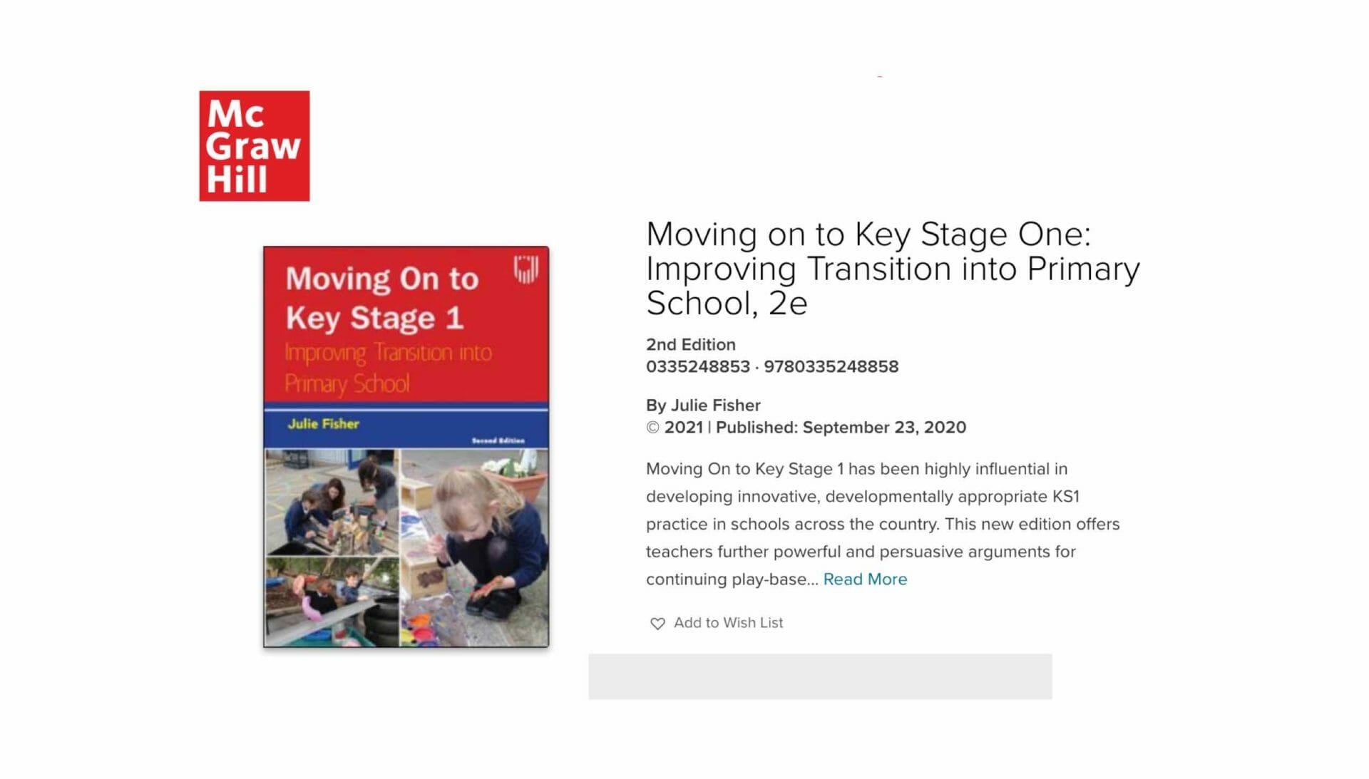 Watch Professor Julie Fisher on Moving On: Transition to Year One